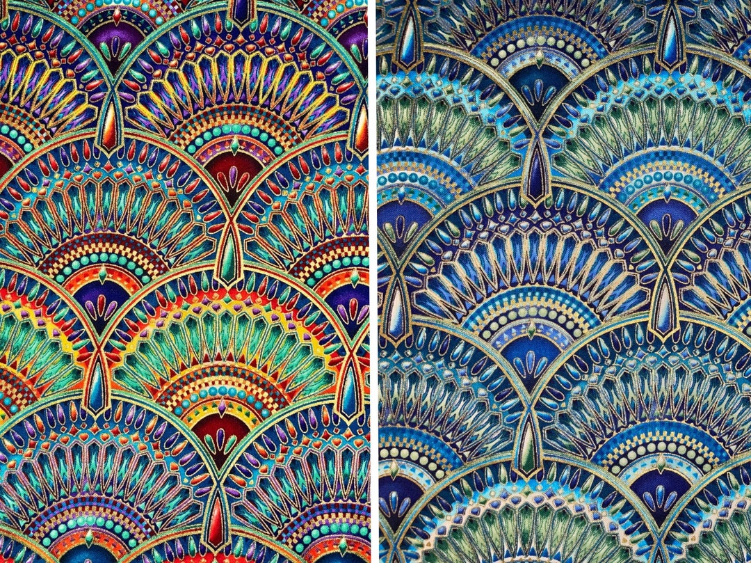 Very Rare Stunning Lumina Fabric by Peggy Toole for Robert - Etsy