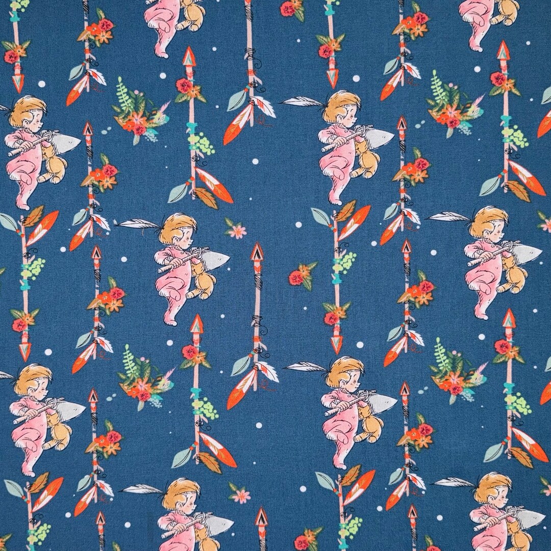 The Lost Boy March Fabric Peter Pan Cotton Licensed Fabric cute Peter ...
