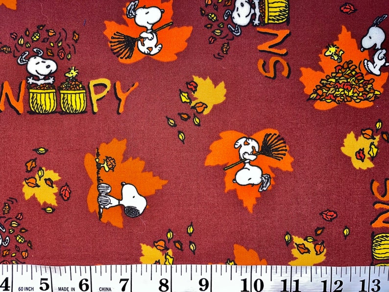 Peanuts Fabrics charlie Brown Snoopy Classic Retro - Etsy