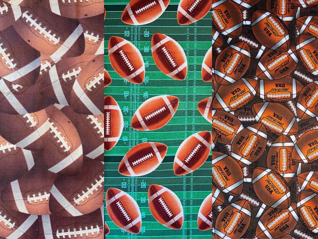 Football Fabric Fat Quarter (brother and Sister, David Textiles ...