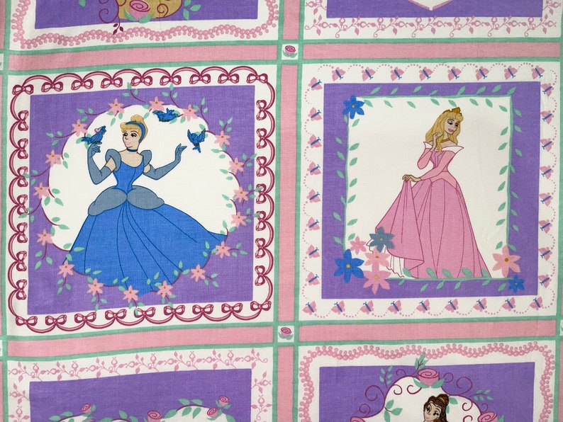 Licensed Disney Princess Quilt Panel 35x42 squares - Etsy