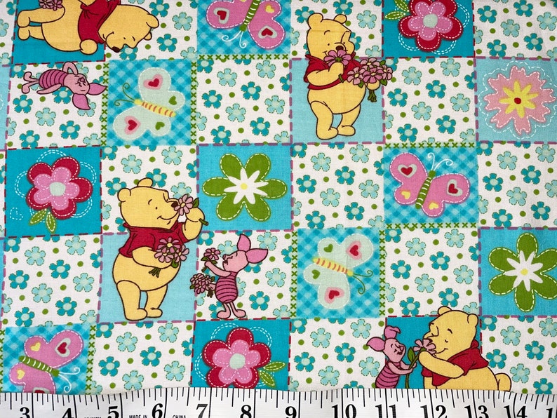 Winnie the Pooh Patch Fabric Fat Quarter cotton Half Yard - Etsy
