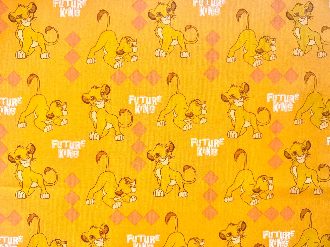 The Lion King Simba Licensed Fabric by Springs Creation fat Quarter ...