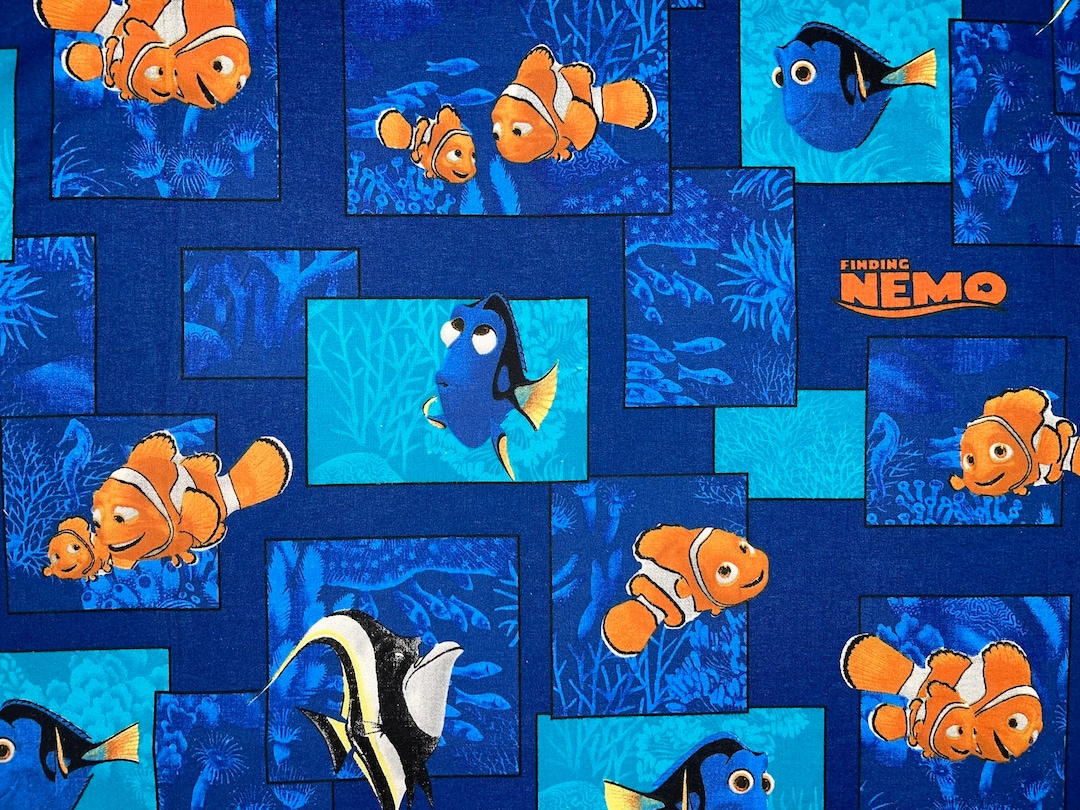 Finding Nemo Fabric Fat Quarter continuous Cut Pixar Dory - Etsy