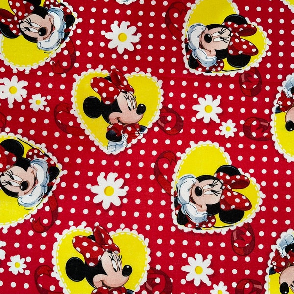 Minnie Mouse Fabric - Etsy