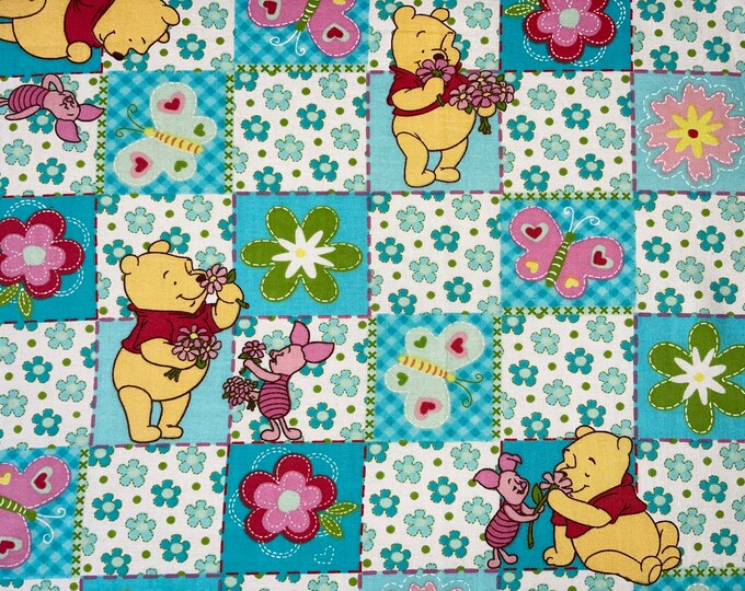 Winnie the Pooh Patch Fabric Fat Quarter (cotton, Half Yard, Springs ...