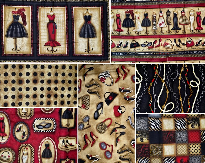 Fashionista Fabric by Me-o-my for SPX (panels, Fashion, Designer, Rare ...