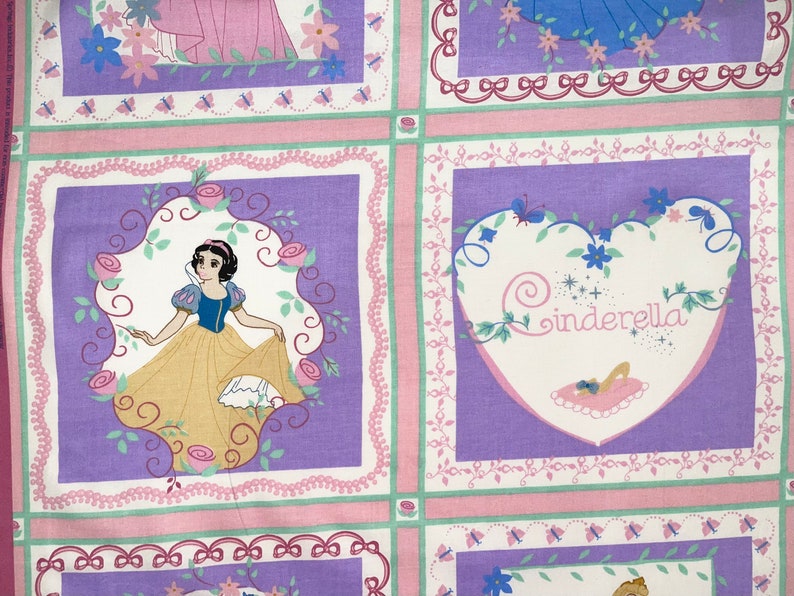 Licensed Disney Princess Quilt Panel 35x42 squares - Etsy