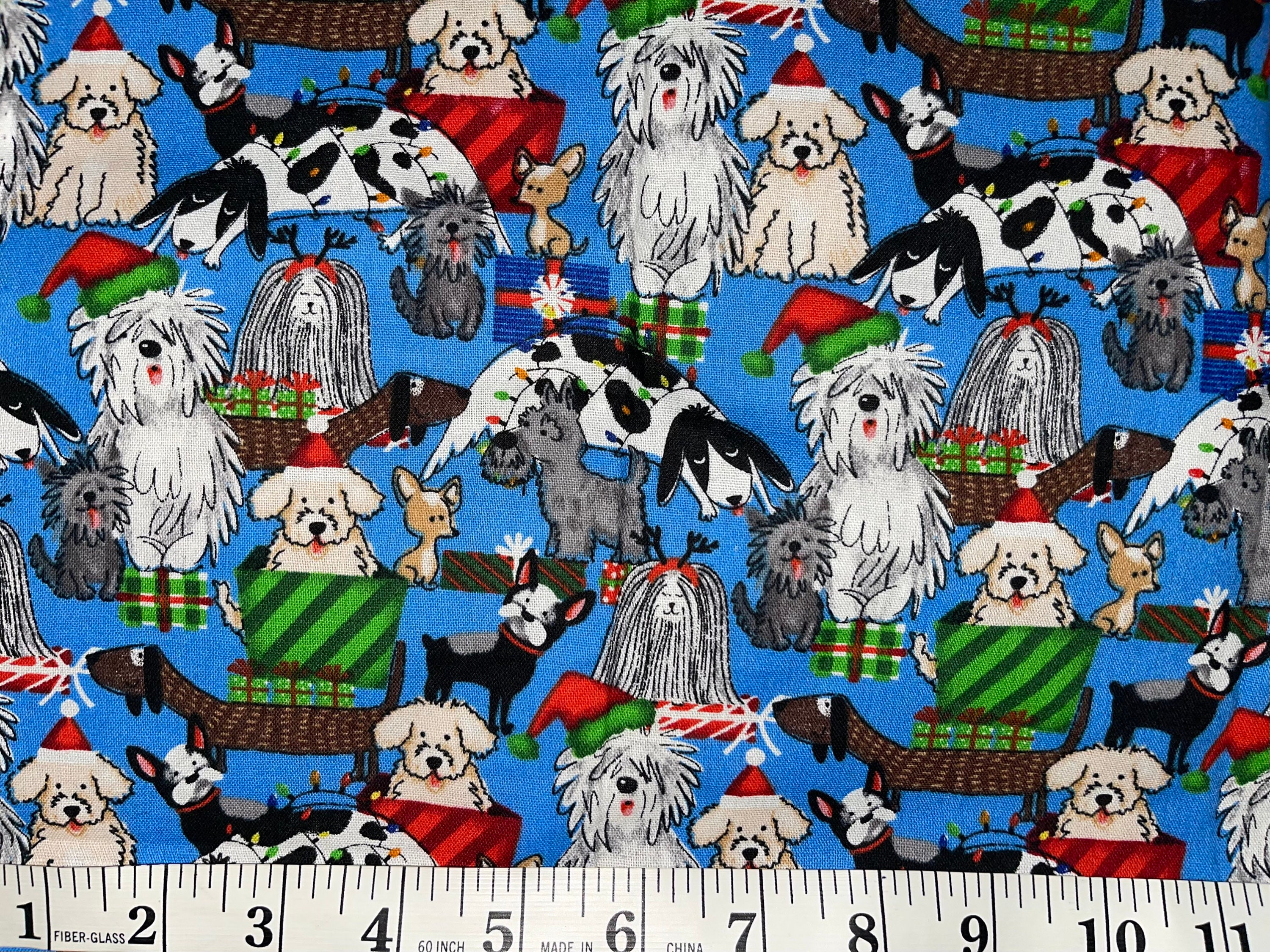 Christmas Fabric Fat Quarters dogs Puppies Kittens Cats - Etsy