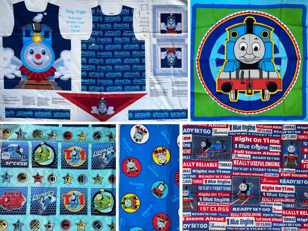 Thomas & Friends Fabric by Cranston thomas the Tank Engine - Etsy