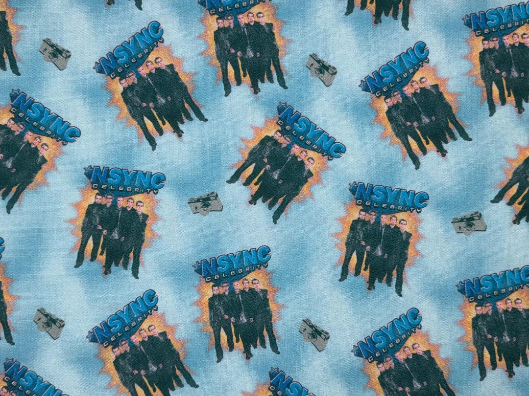 NSYNC Celebrity Fabric Pop Culture *NSYNC Millenial (NSYNC, Nostalgic ...