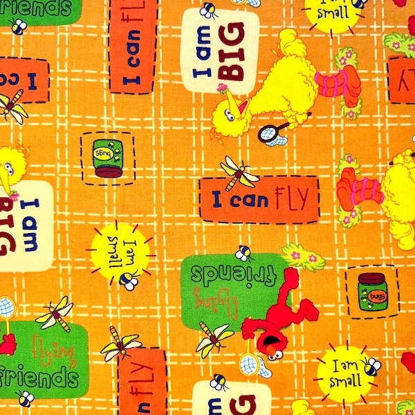 Sesame Street Fabric - Etsy