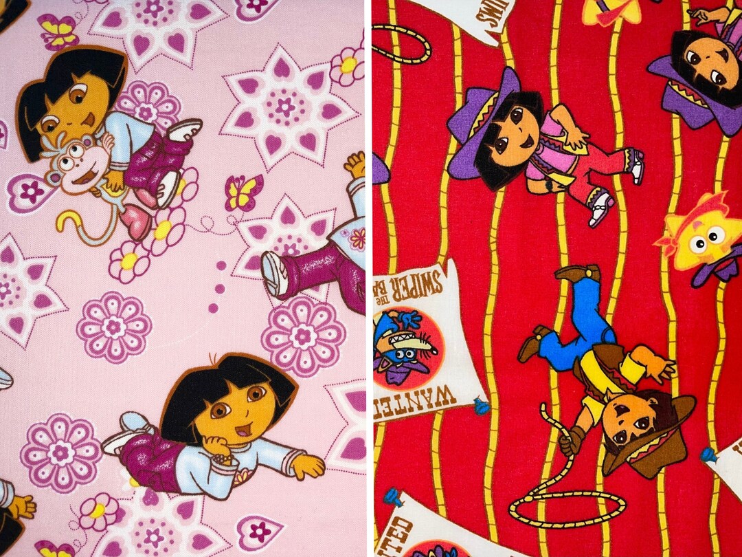 2004-2005 Rare Licensed Dora the Explorer Fabric by Viacom - Etsy UK