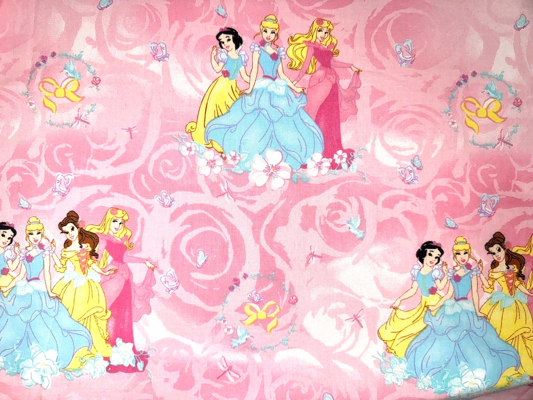 Disney Princess 2011 Pink Rose Licensed Fabric by Springs Creative, Fat ...