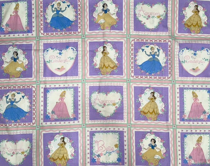 Licensed Disney Princess Quilt Panel 35x42 squares - Etsy