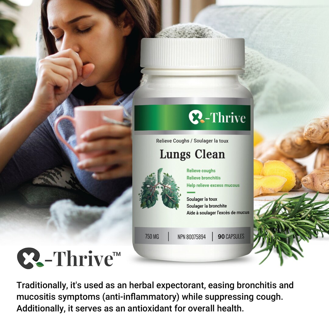 X-thrive Natural Respiratory Support With Herbal Lung Cleanse: Hyssop ...