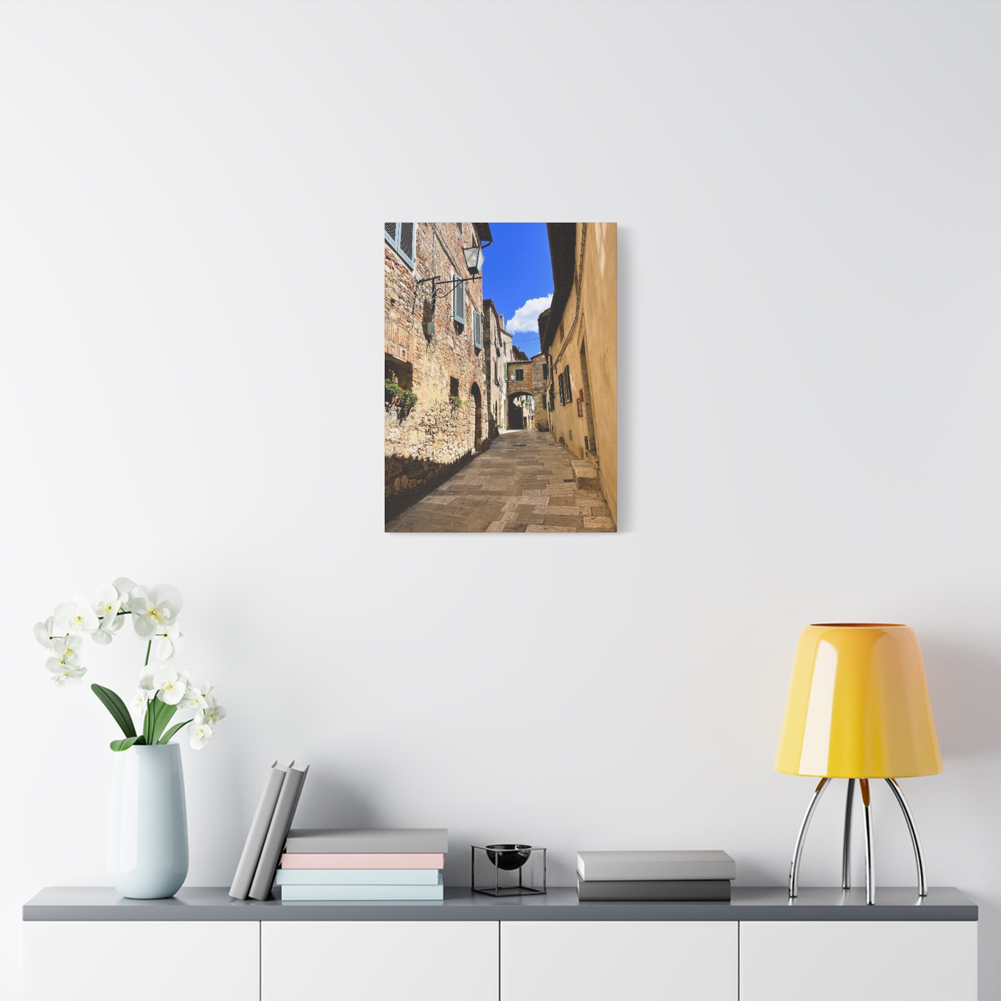 Canvas, Italian Village Wall Art, Travel Photography, Home Decor ...
