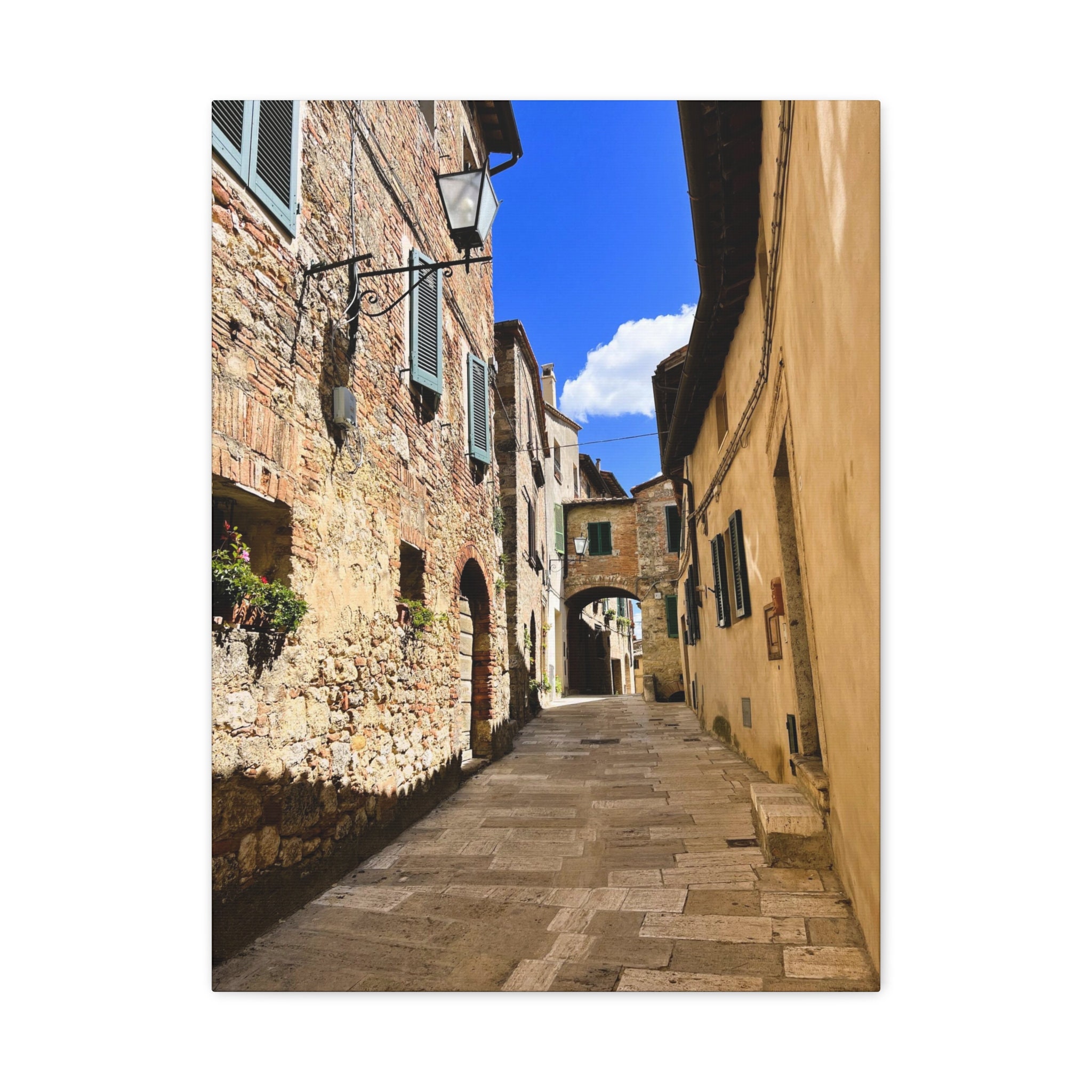 Canvas, Italian Village Wall Art, Travel Photography, Home Decor ...