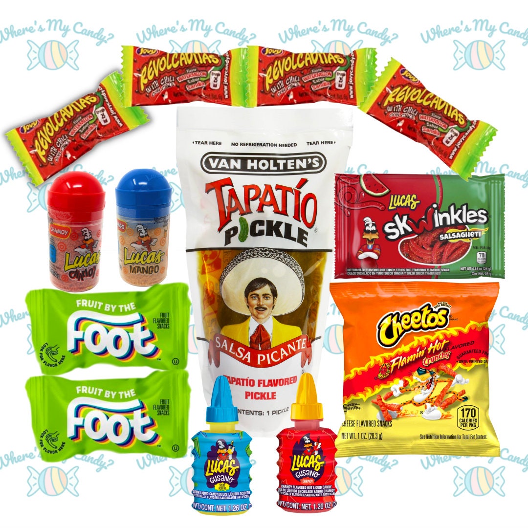Chamoy Pickle Kit HOT CHEETOS W/ Tapatio Pickle - Etsy