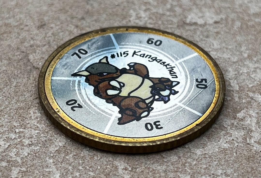Vintage 1999 Hasbro Pokemon Battle Coin 115 Kangaskhan - Etsy
