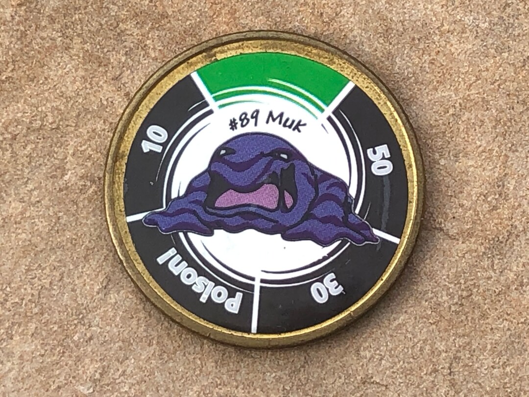 Vintage 1999 Hasbro Pokemon Battle Coin 89 Muk - Etsy