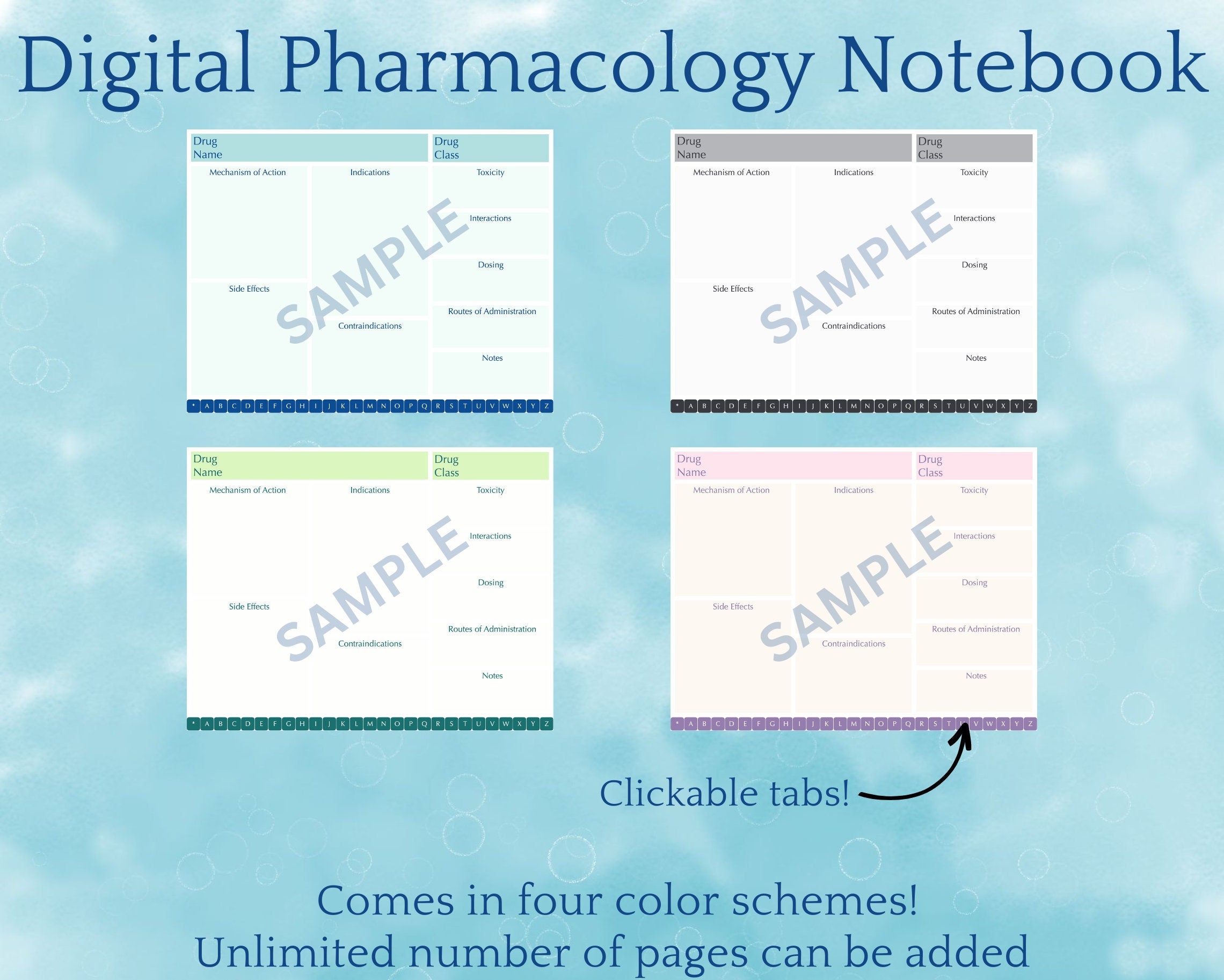 Digital Notebook Pharmacology Notebook/revisions for Medical School/pa ...