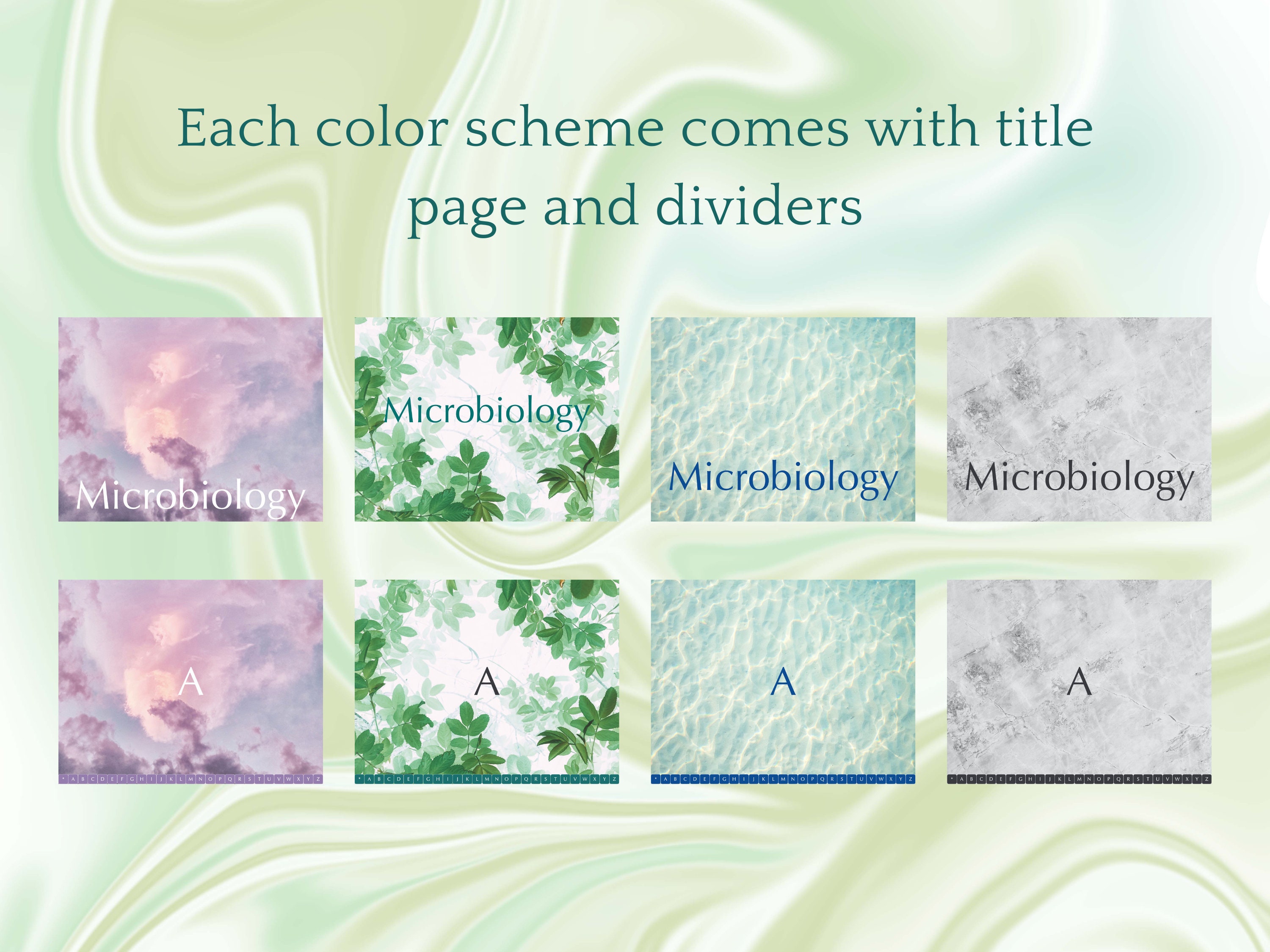 Digital Notebook- Microbiology Notebook Template for Medicalschool ...