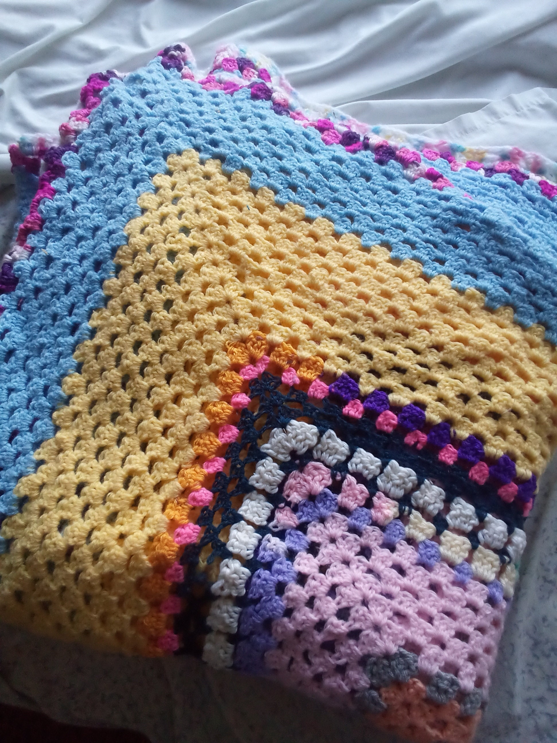 Crocheted Afghan Full Size Bed - Etsy
