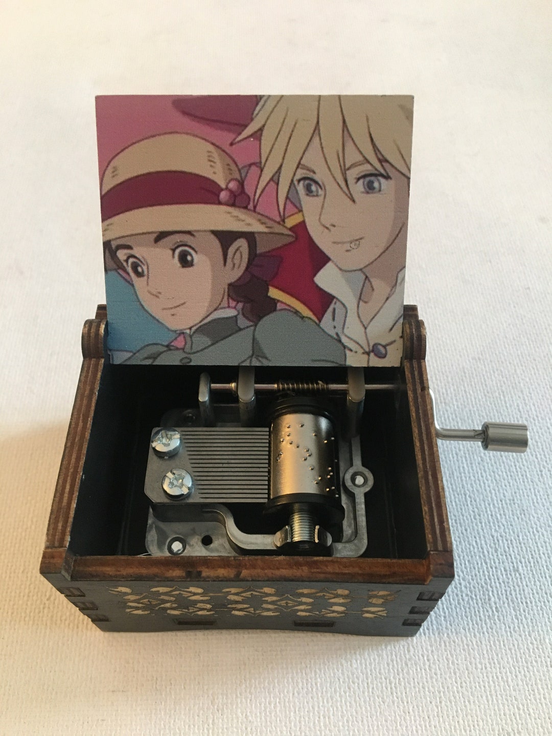 Le Château Ambulant howl's Moving Castle Music Box, Wooden Handmade ...