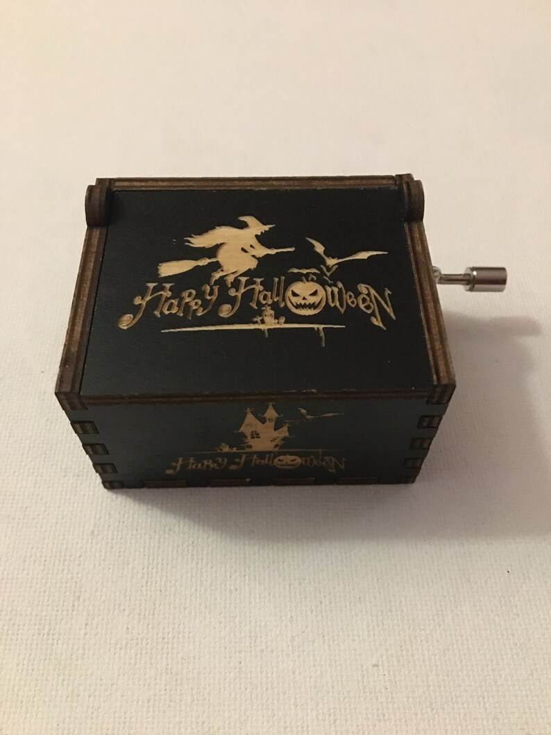 Nightmare Before Christmas Music Box, Hot Wooden Handmade Decorations ...