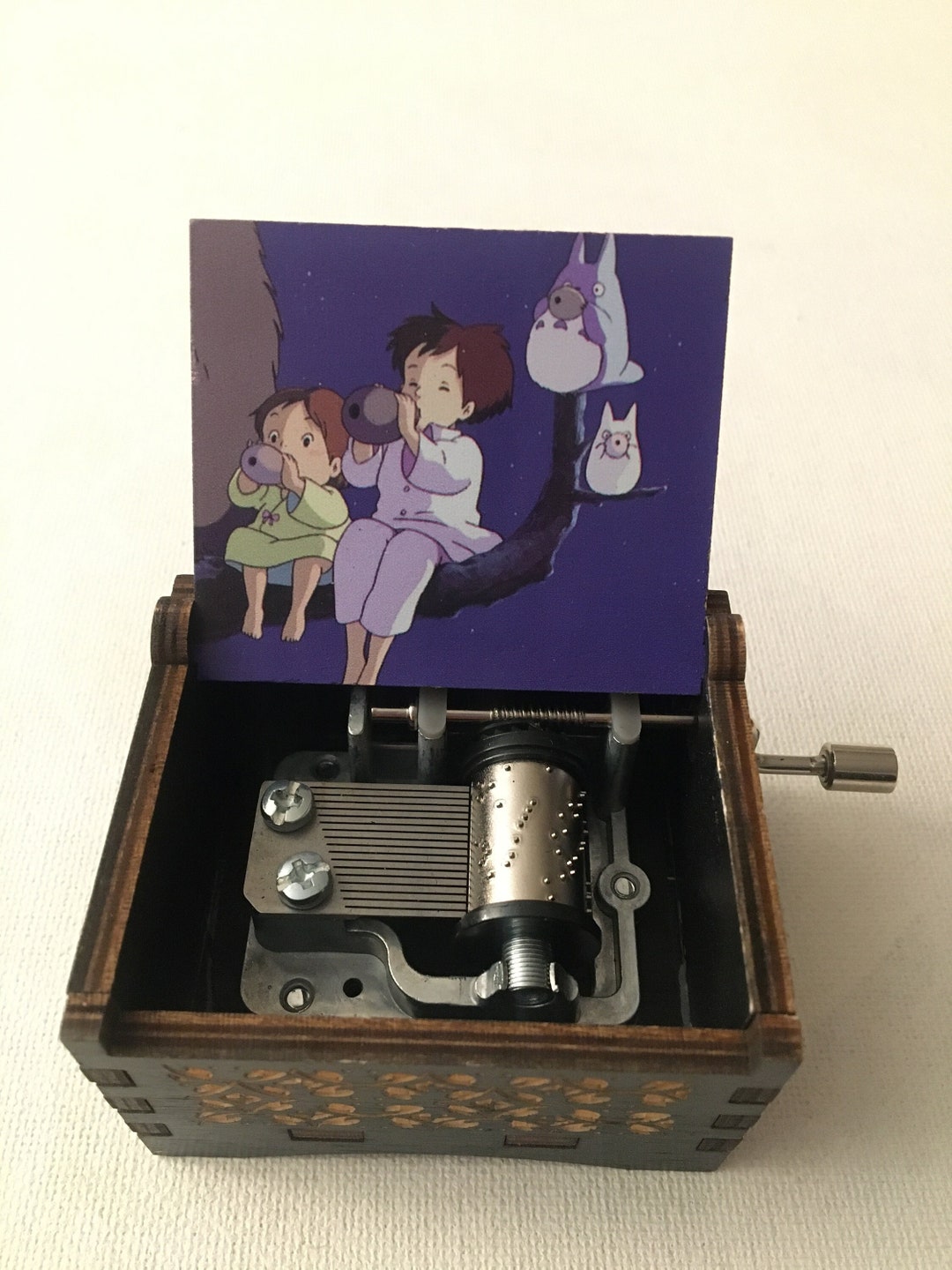 Totoro Anime Music Box, Wooden Handmade Home Decorations Christmas ...