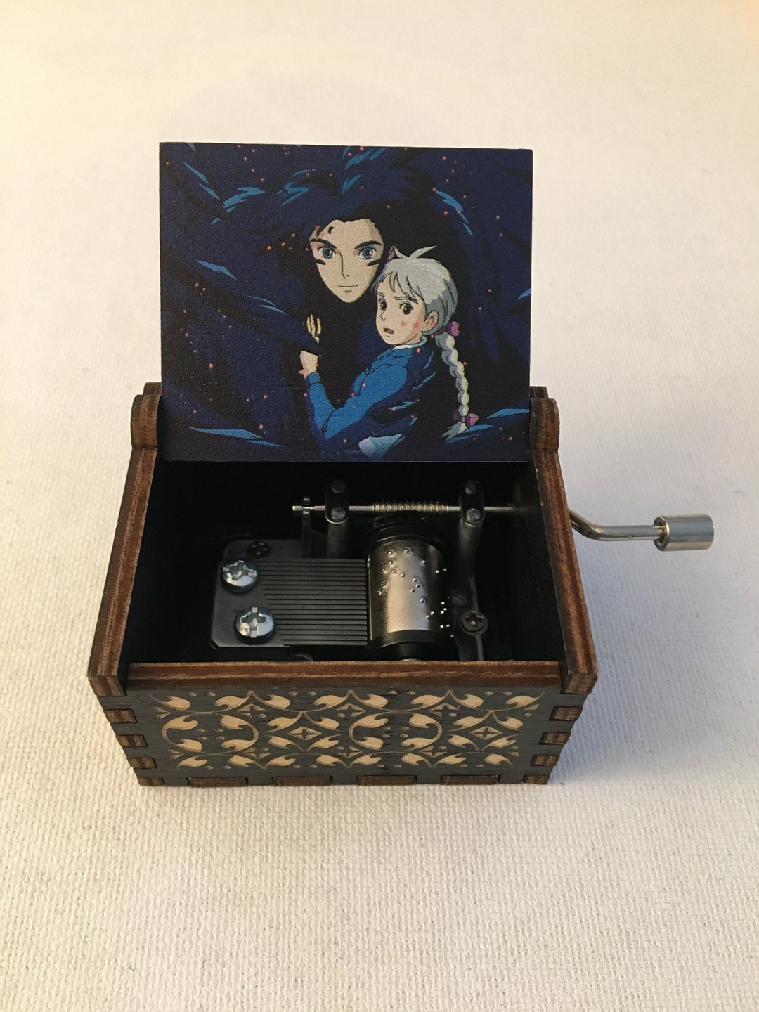 Japanese Anime Inspired Music Box, Wooden Home Decorations Christmas ...