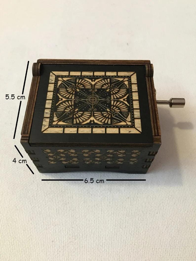 Van Gogh Starry Night Music Box, Wooden Handmade Home Decorations ...