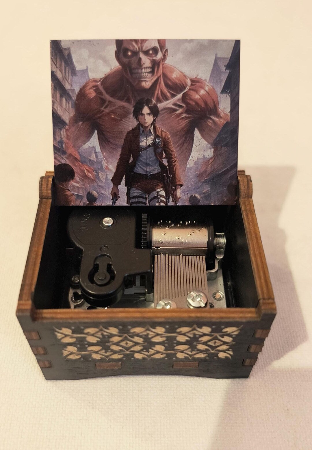 Anime Themed Music Box, Wooden Handmade Home Decorations Christmas Gift ...