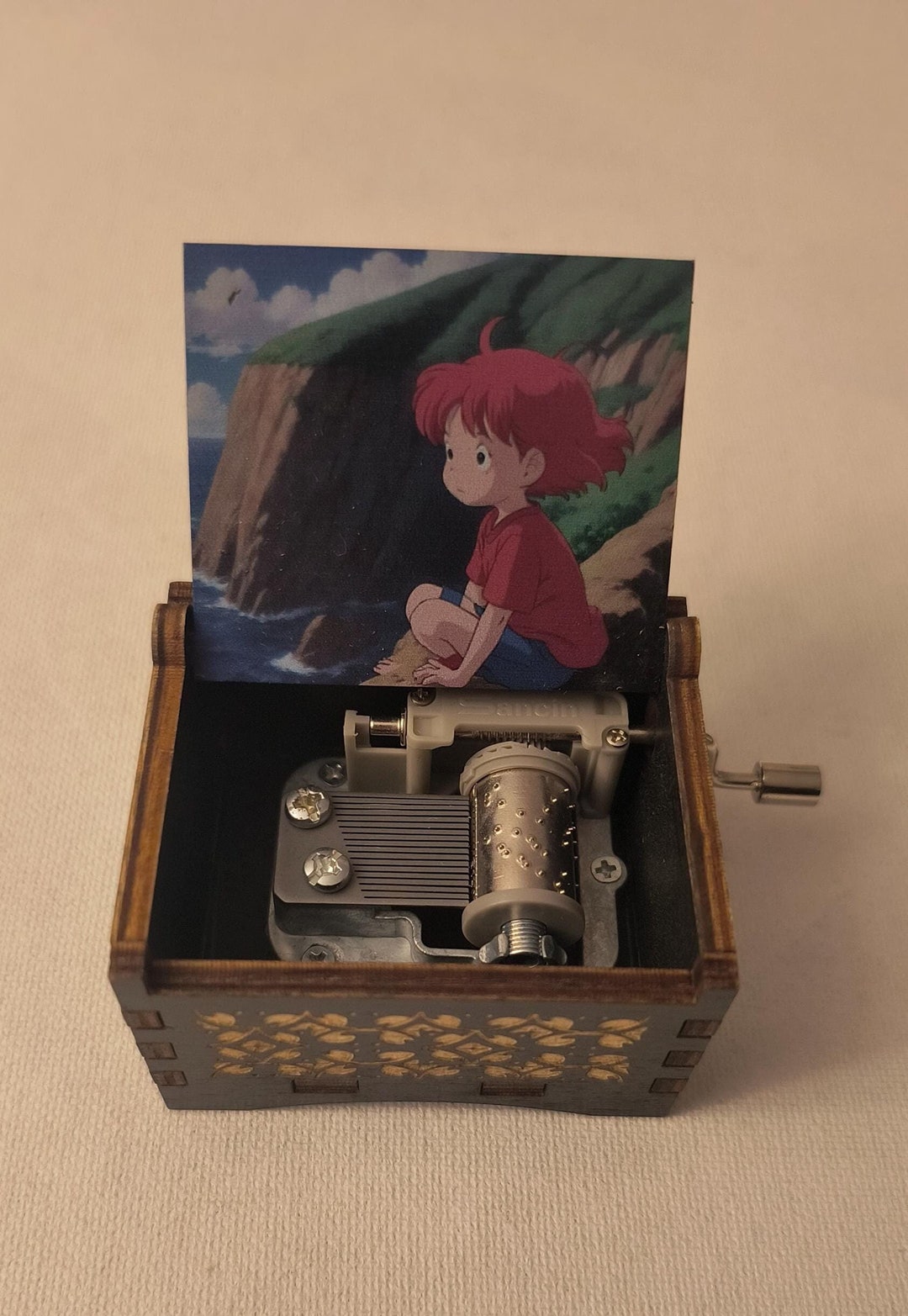 Ponyo Inspired Music Box, Hot Wooden Handmade Home Decorations ...