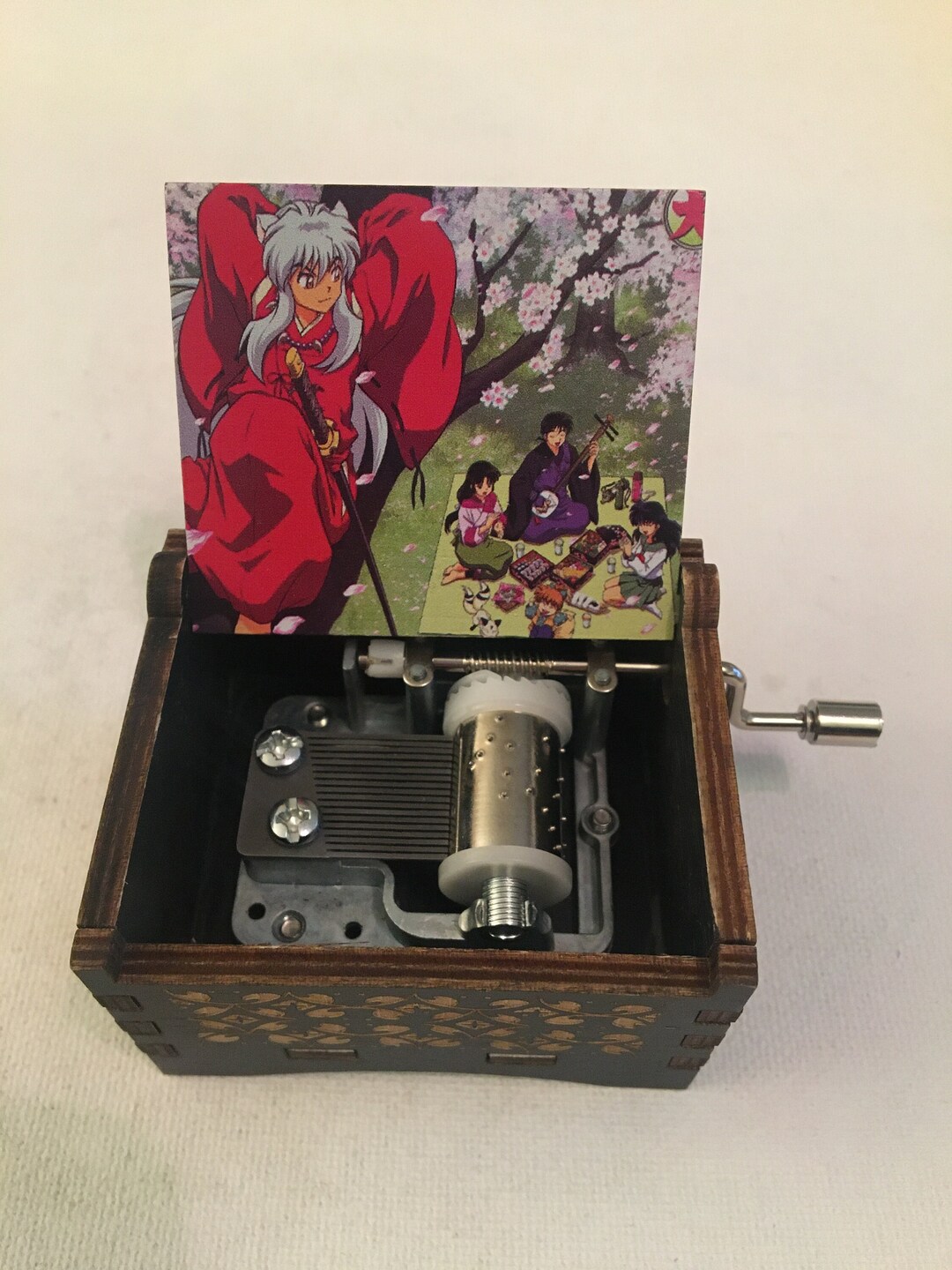 Japanese Anime Inspired Music Box, Wooden Home Decorations Christmas ...