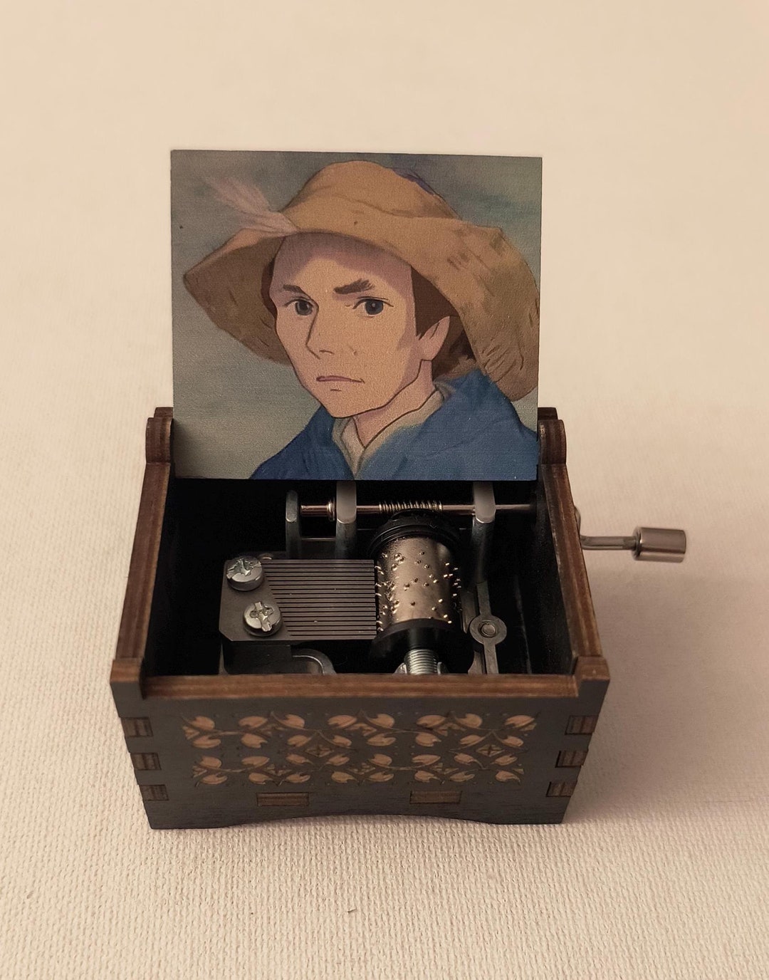 Van Gogh Starry Night Music Box, Wooden Handmade Home Decorations ...