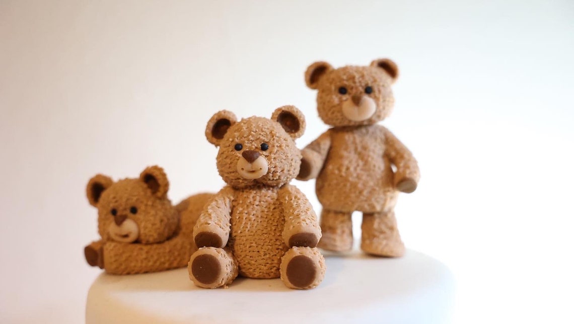 Three Bears Cake Topper - Etsy