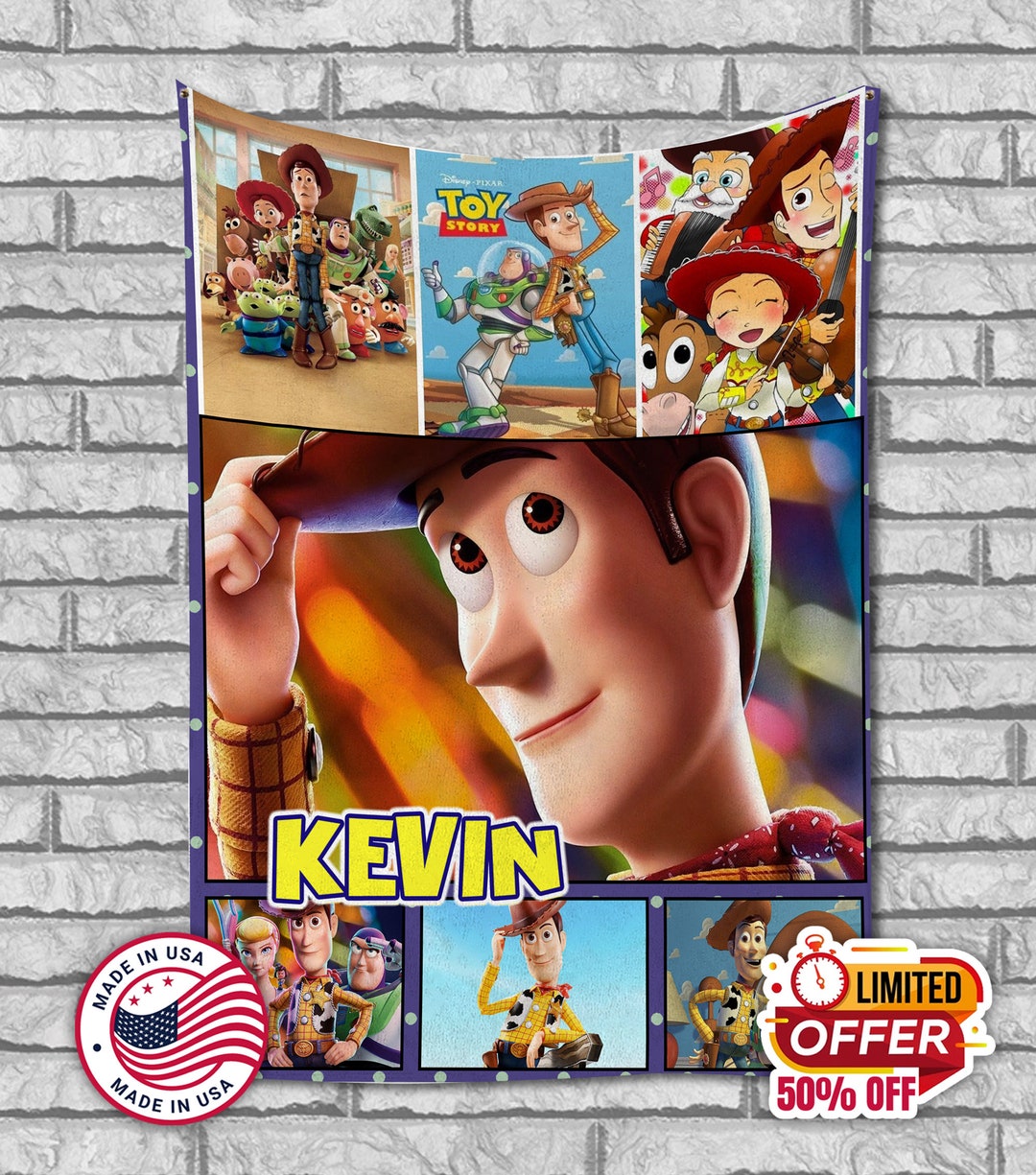 Personalized Family Toy Story Blanket Toy Story Woody Blanket - Etsy