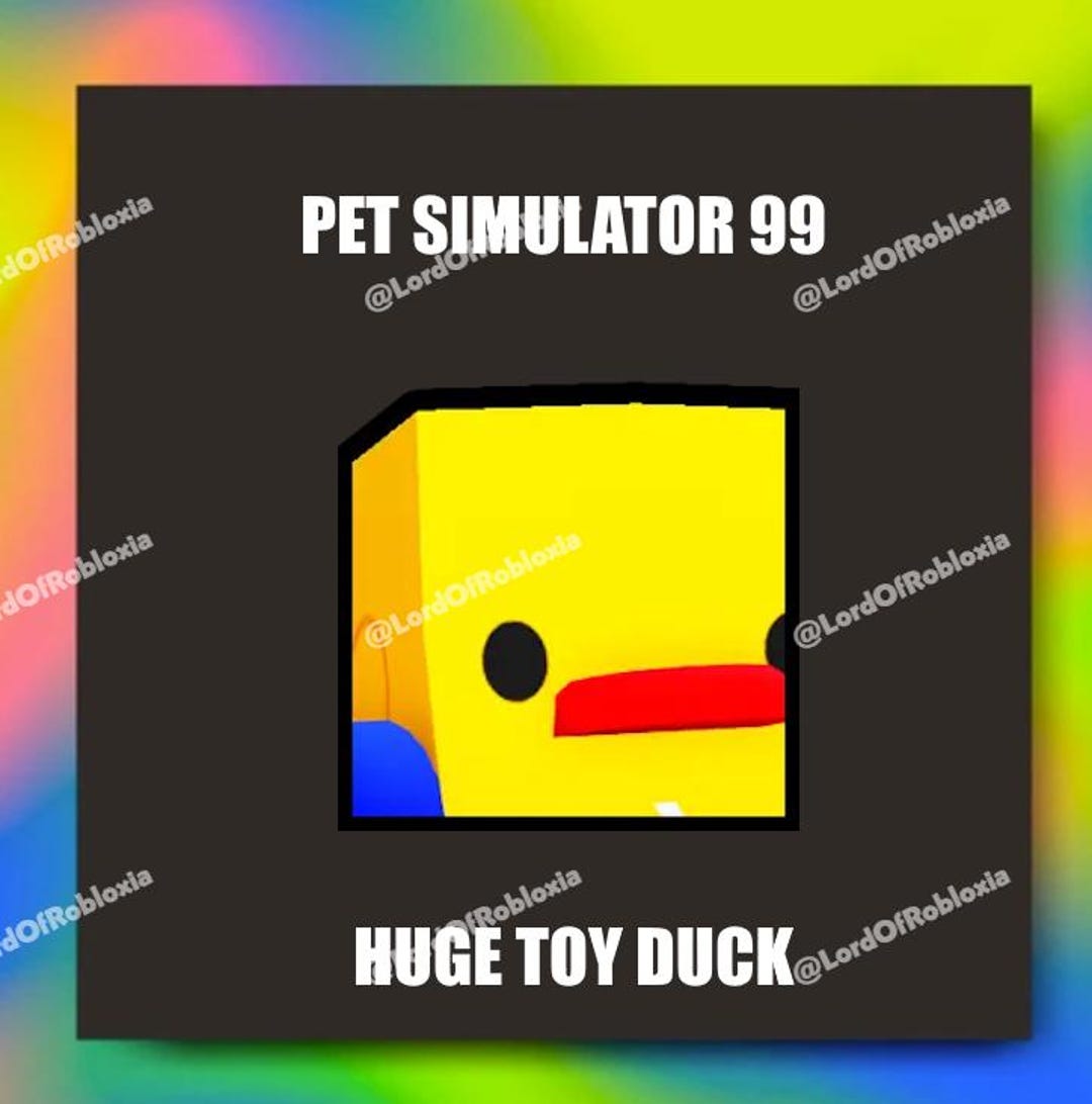 Ps99 Pet Simulator 99 Huge Toy Duck - Etsy