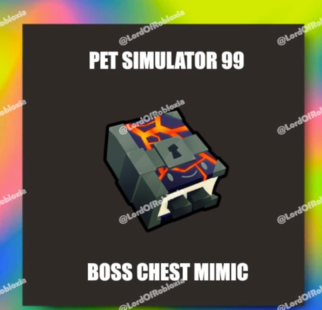 Ps99 Pet Simulator 99 Boss Chest Mimic Enchant - Etsy 日本