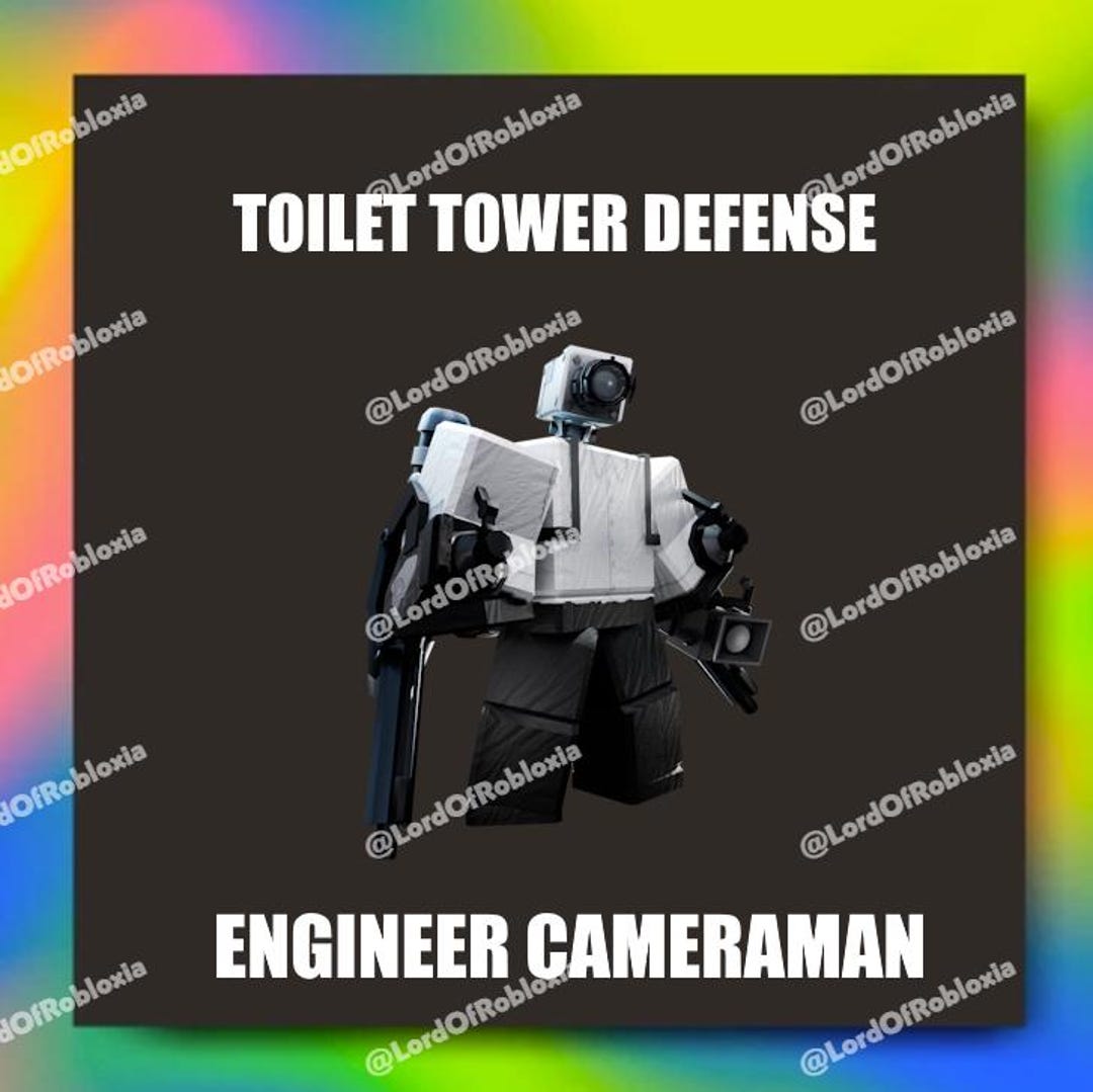 TTD Toilet Tower Defense Engineer Cameraman - Etsy