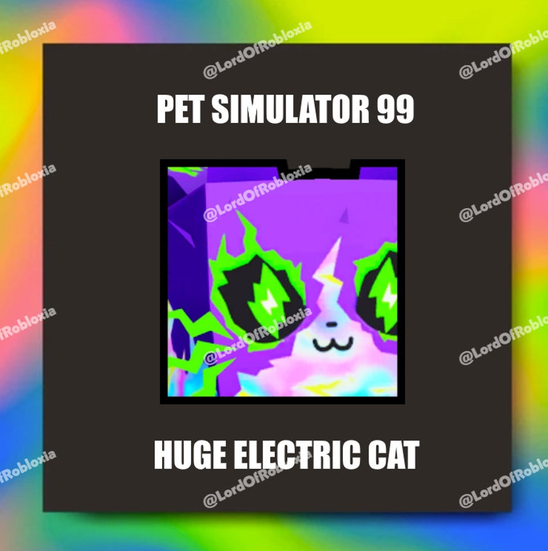Ps99 Pet Simulator 99 Huge Electric Cat - Etsy