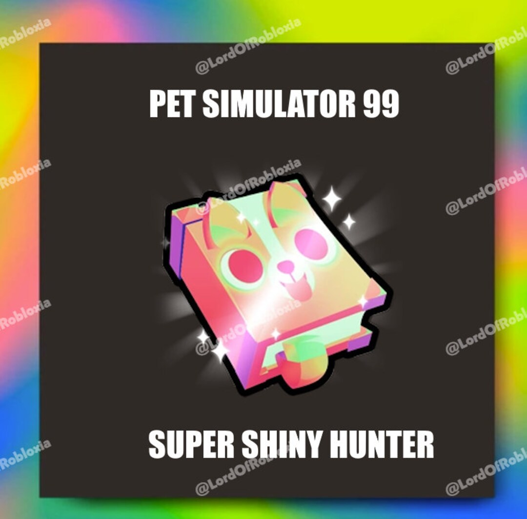 Ps99 Pet Simulator 99 Super Shiny Hunter Enchant - Etsy