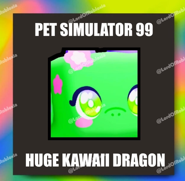 Ps99 Pet Sim 99 Pet Simulator 99 Huge Kawaii Dragon - Etsy