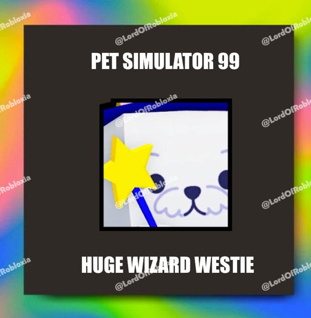 Ps99 Pet Simulator 99 Huge Wizard Westie - Etsy