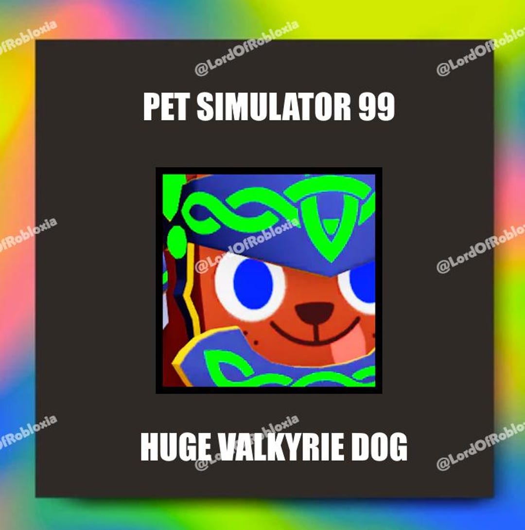 Ps99 Pet Simulator 99 Huge Valkyrie Dog - Etsy