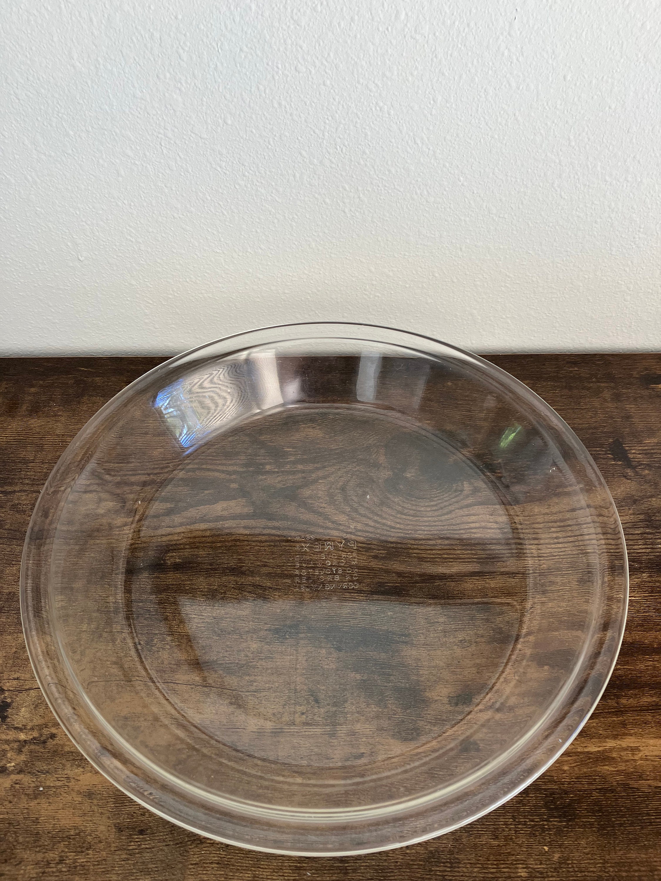 2 Vintage Pyrex Deep Dish Clear Glass 10 Inch Pie Baking Dishes 210 ...