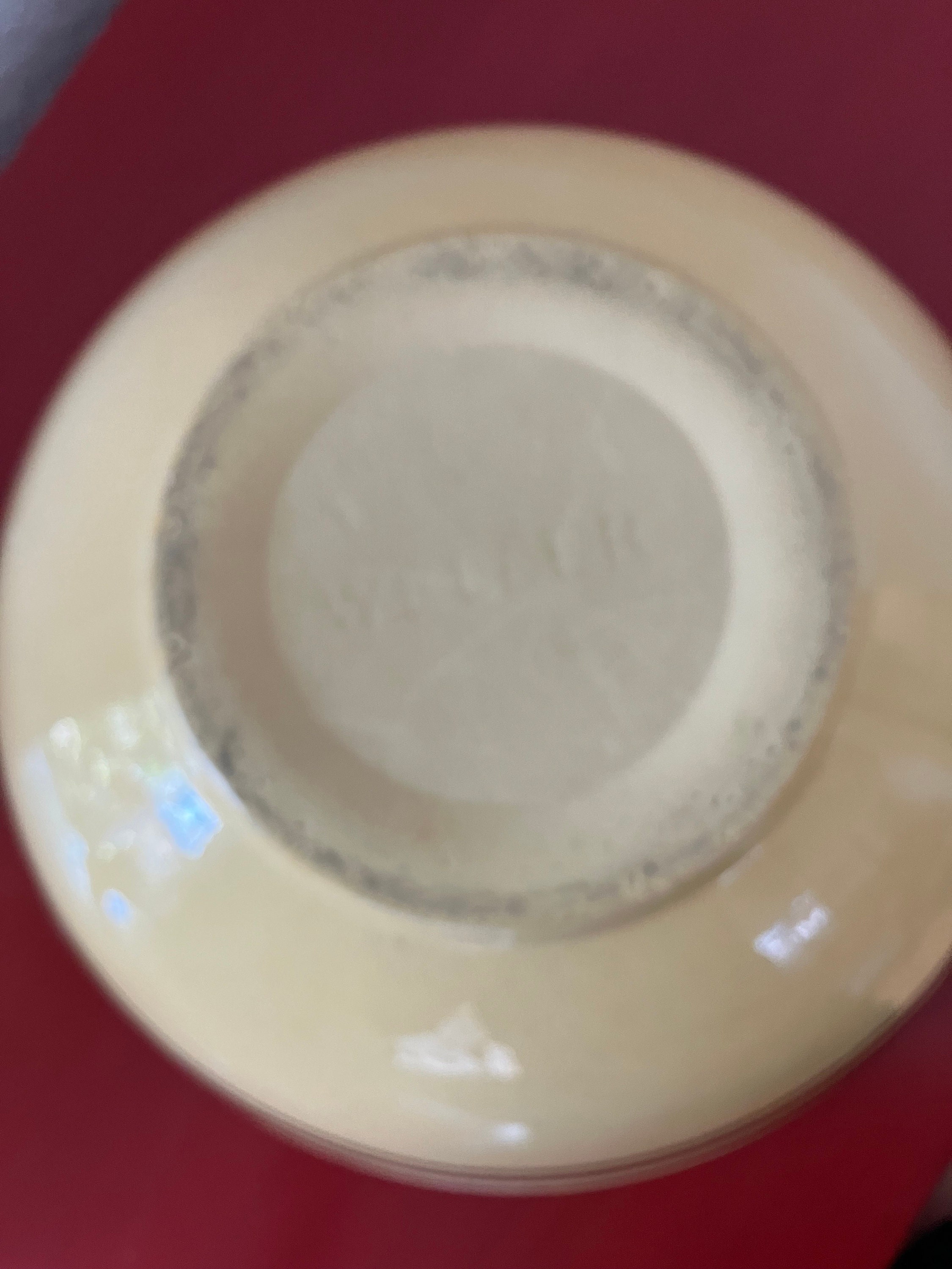 Antique Weller Pottery Large 12 Yellow Ware Brown Stripes Mixing Dough ...