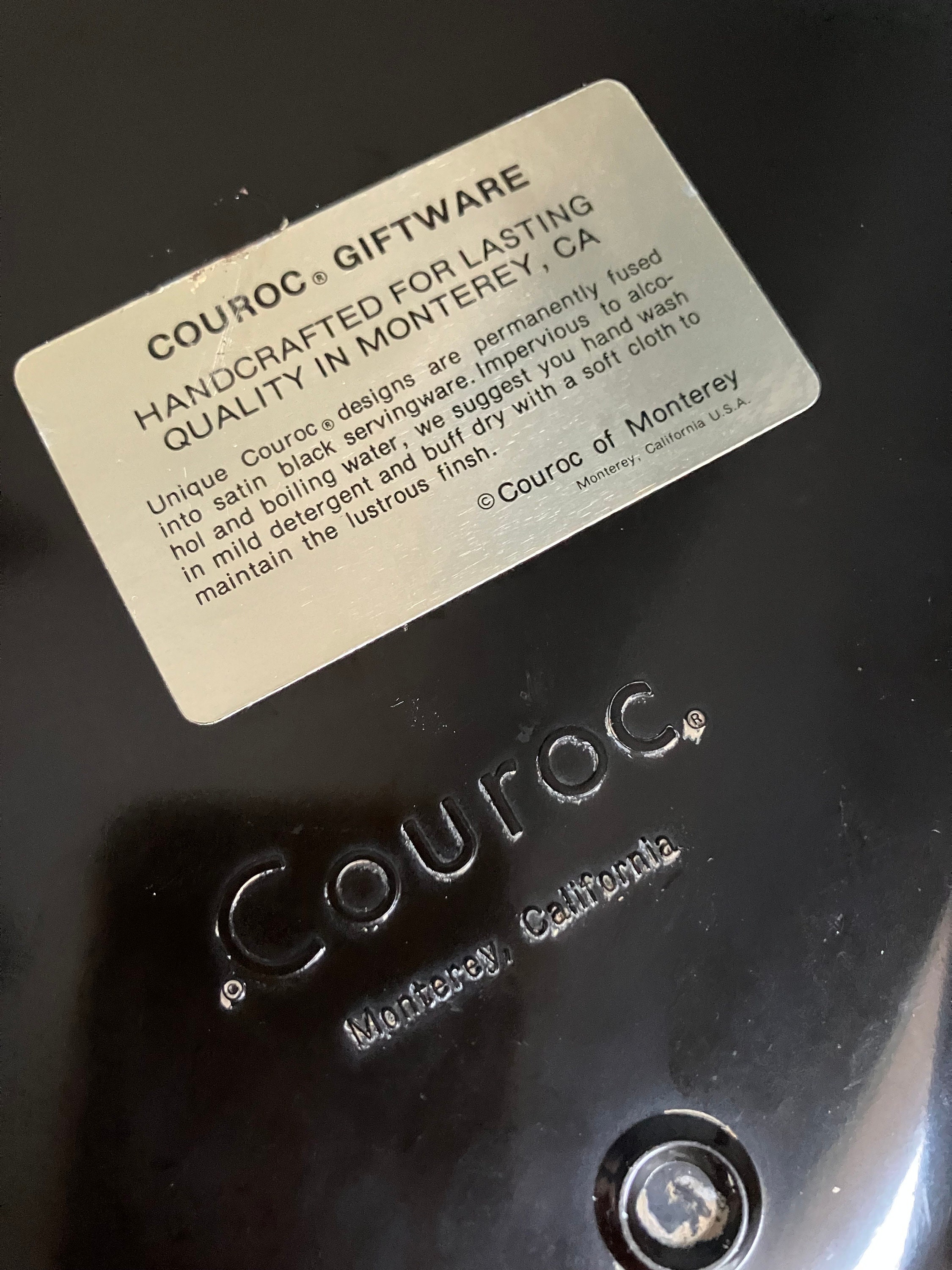 Vintage Couroc Monterey Inlay Crab Tray - Etsy